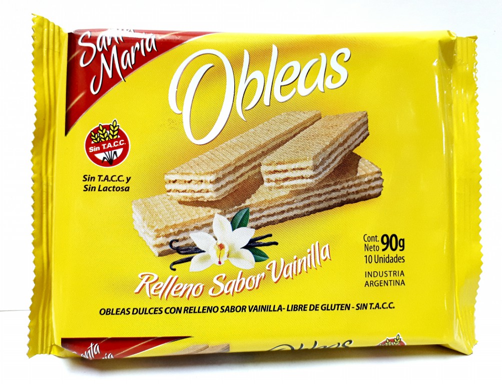 Santa Maria Obleas Vainilla - Dietética Viamonte