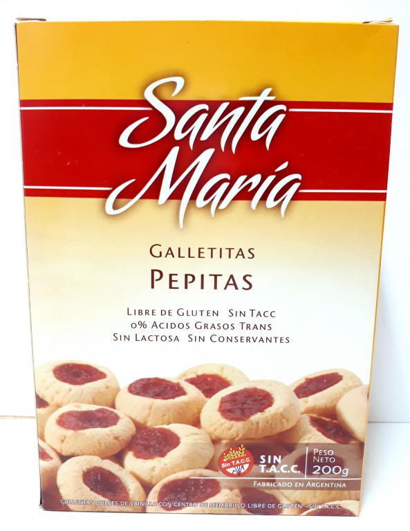 Santa Maria Galletitas Pepas Membrillo - Dietética Viamonte