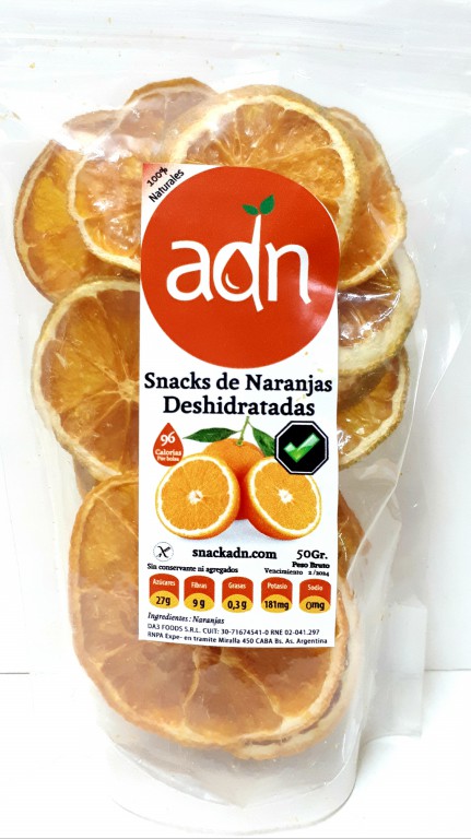 ADN Snack Naranja Deshidratada - Dietética Viamonte