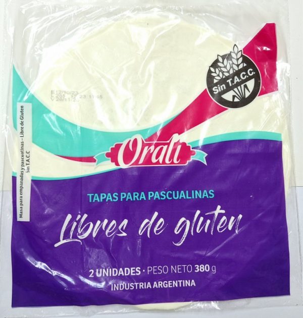 Orali Tapas Pascualina 2u - Dietética Viamonte