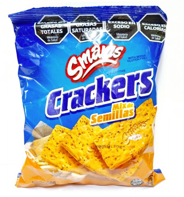 Smams Galletitas Crackers con Semillas - Dietética Viamonte